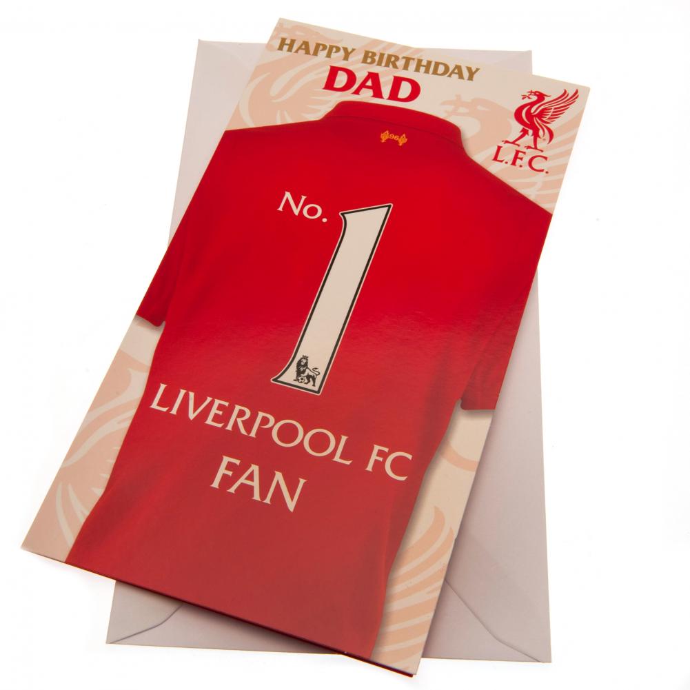 Liverpool FC No. 1 Dad Birthday Card – HannWorld