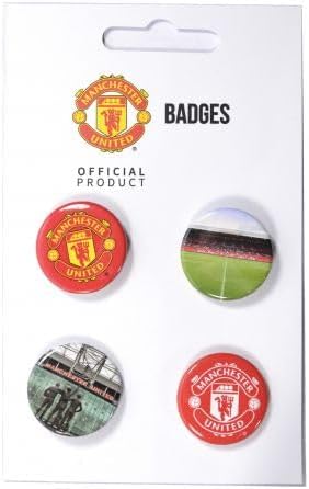 Manchester United 4PK Pin Badges – HannWorld