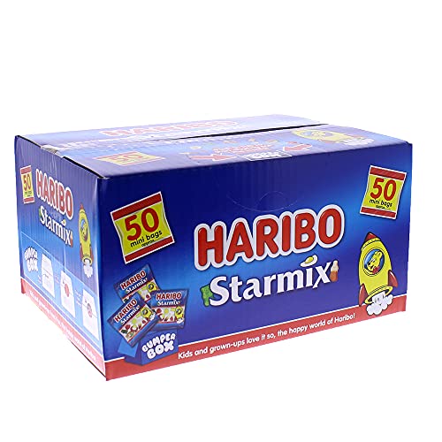 HARIBO Starmix Bumper Box 50 x 16g Mini Bags Party Multipack 800g ...