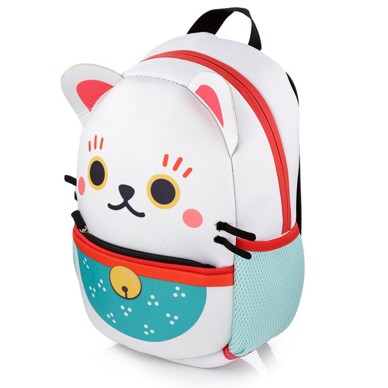 Maneki Neko Lucky Cat Neoprene Rucksack Backpack – HannWorld