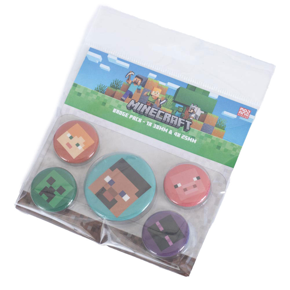 Minecraft Button Badge Set – HannWorld
