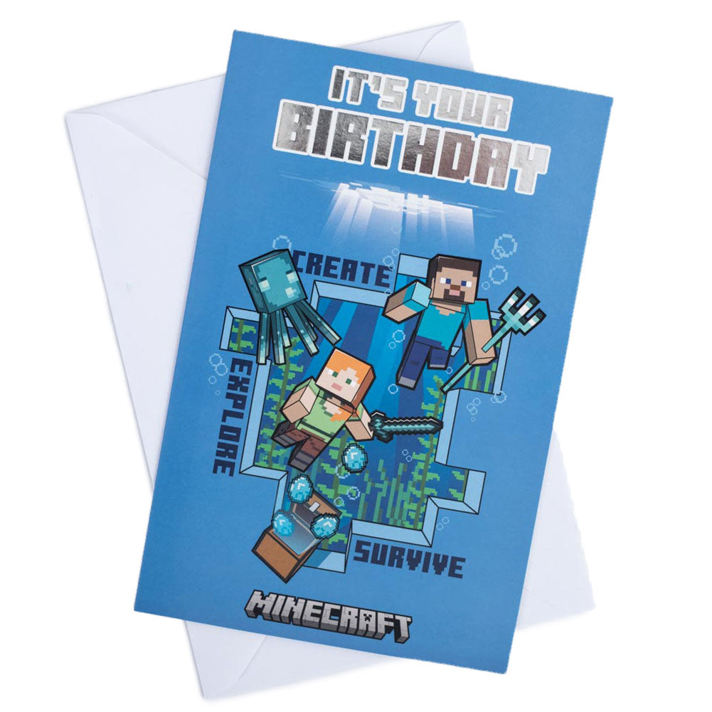 Minecraft Birthday Card – HannWorld