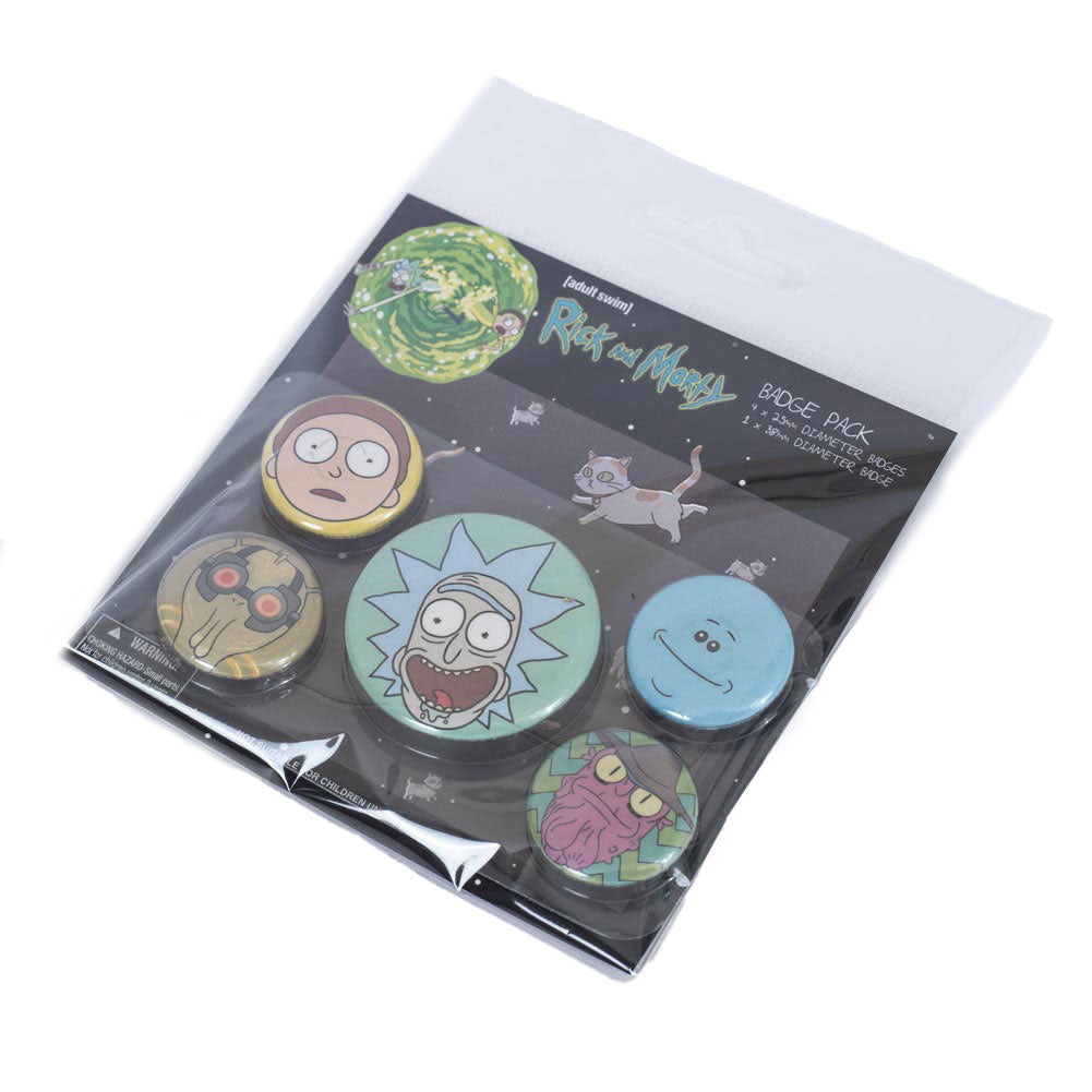 Rick And Morty Heads Button Badge Set – HannWorld